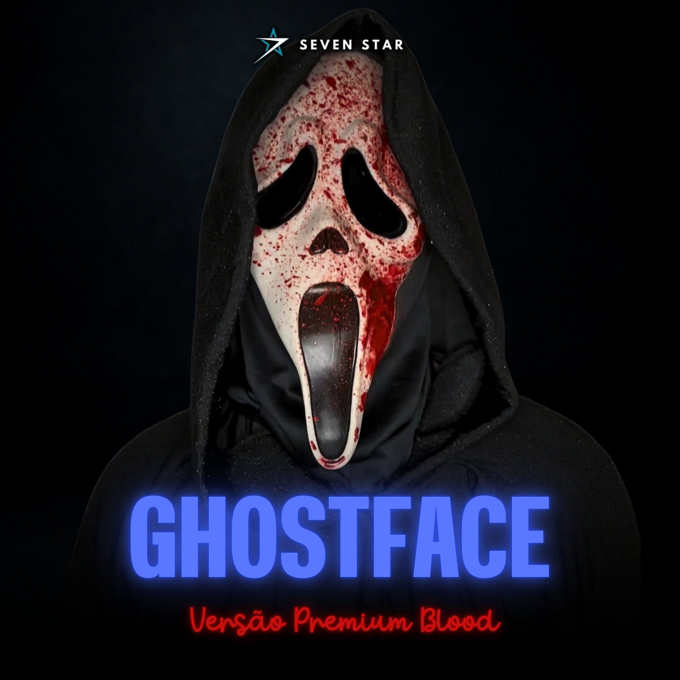 Máscara Ghostface Blood Premium Seven Star – Cinematográfica e Exclusi